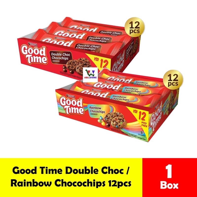 Jual Good Time Kemasan Box Chocochips / Rainbow 12pcs x16gr | Shopee ...
