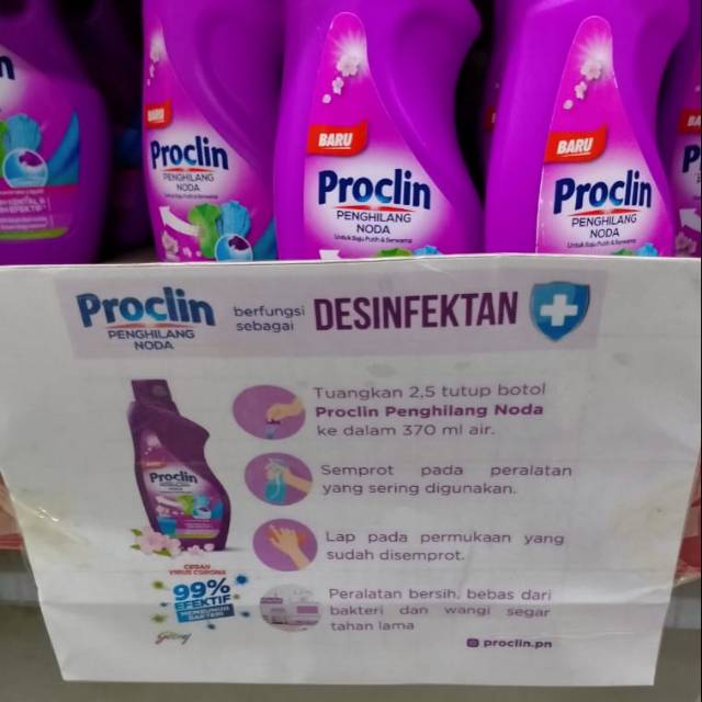 Jual Proclin 400 ml bisa untuk desinfektan! | Shopee Indonesia