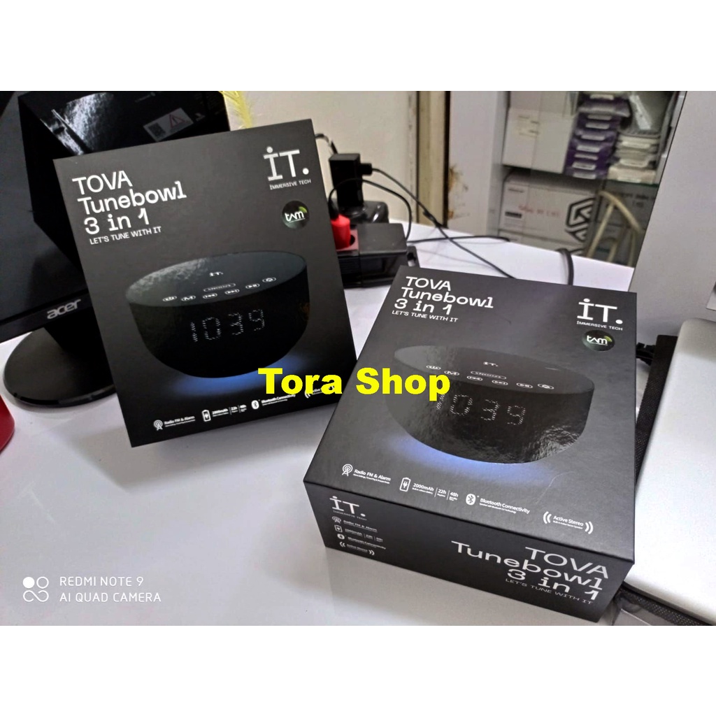 Jual Bluetooth Wireless Speaker 3 in 1: IT Immersive Tech Tova Tunebowl ...