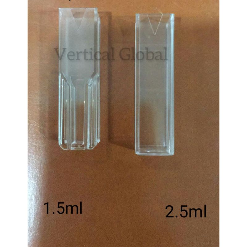 Jual Cuvet Dispossable 1,5 ml dan 2,5 ml Cuvette Plastik Ecer | Shopee Indonesia