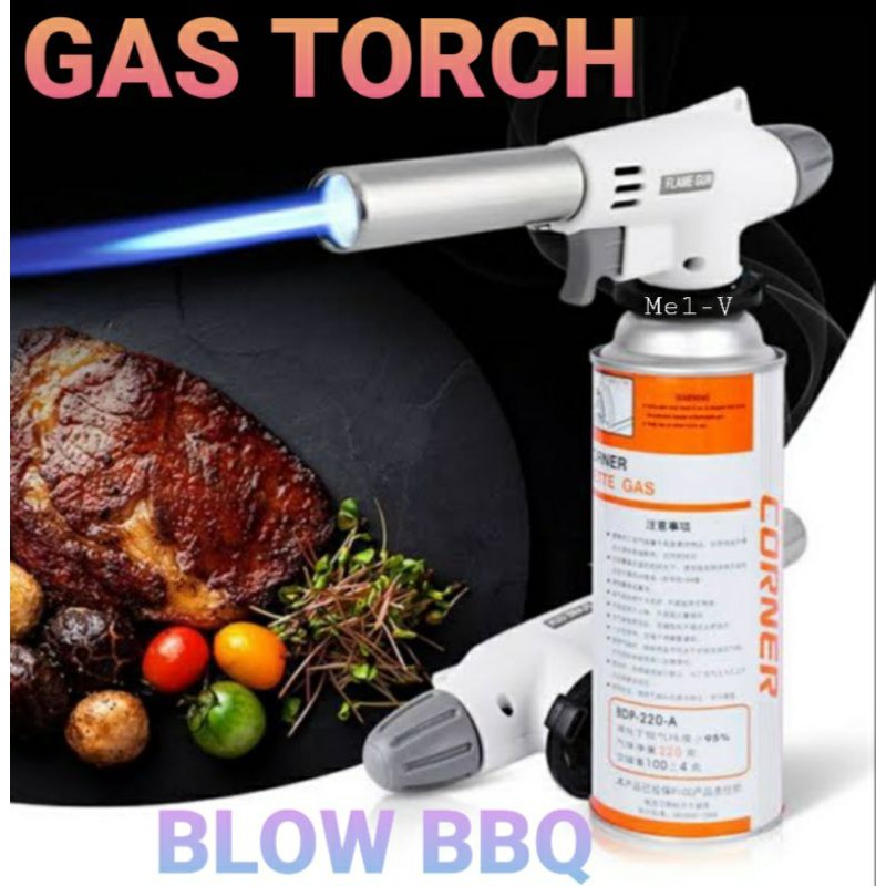 Jual GAS TORCH FLAME GUN BLOW BBQ KEPALA PORTABLE PEMATIK GAS | Shopee Indonesia