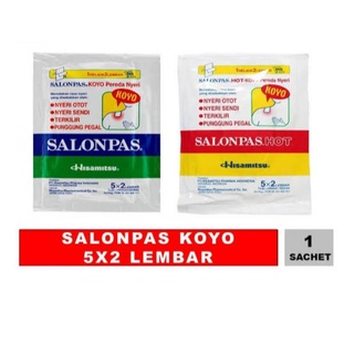 Jual Salonpas Koyo 5x2 Lembar / Meredakan Nyeri / Memar / Sakit Kepala ...