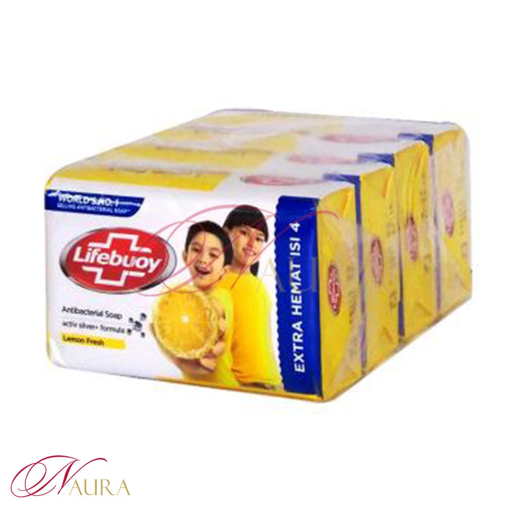 Jual LIFEBUOY Sabun Batang Isi 4pcs Lemon fresh (kuning) 60gr | Shopee ...