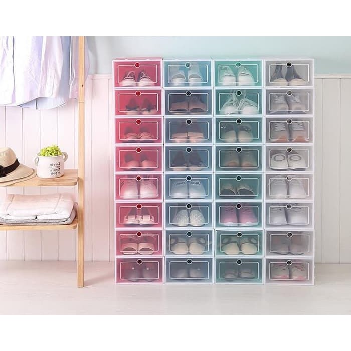 box sepatu / kotak sepatu / stackable box multifungsi import LX02 ...