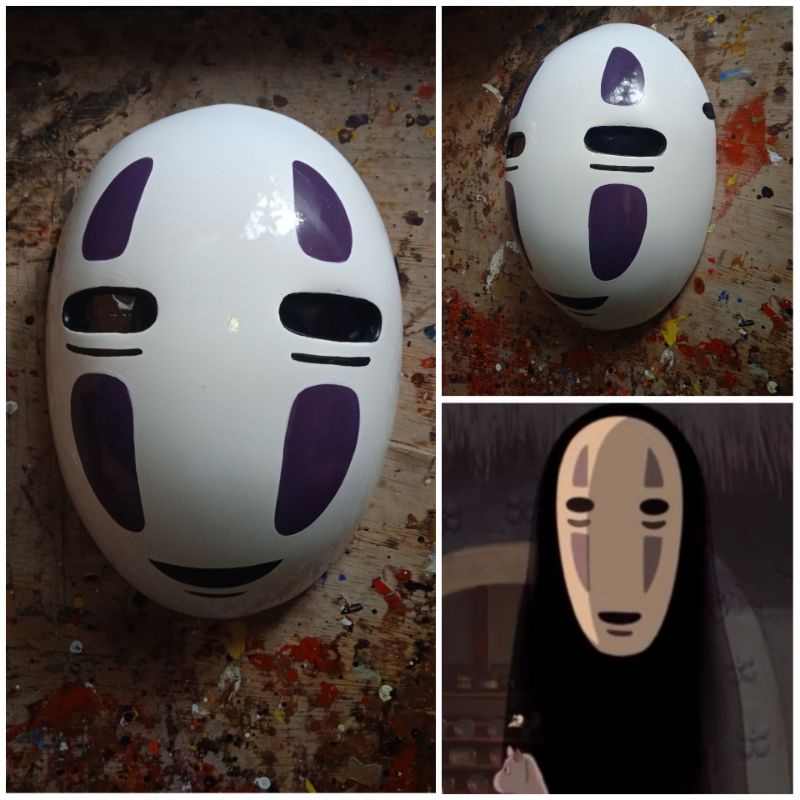 Jual Topeng Mask No Face Kaonashi Anime Spirited Away Cosplay Indonesia ...