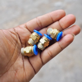 Jual naple nepel conector pneumatic fitting ulir 1/4 selang 8mm ...