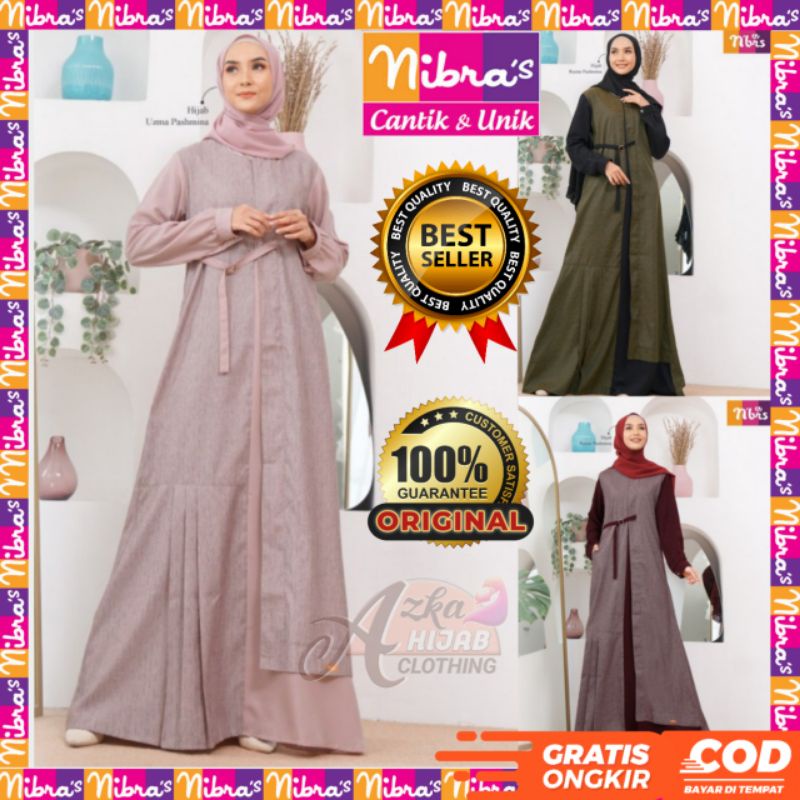 Jual Original Gamis NIBRAS Terbaru NB A97 / Baju Gamis Terbaru 2021 ...