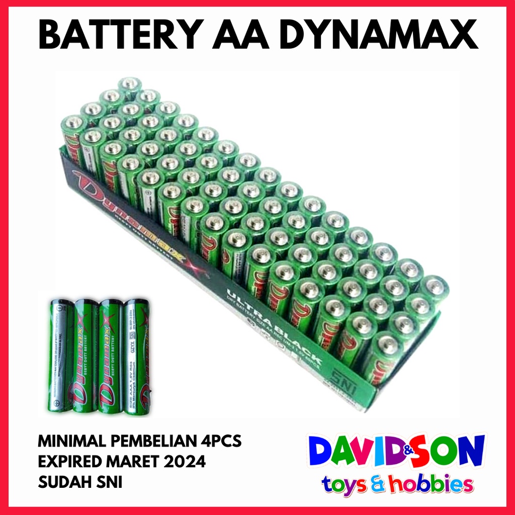 Jual Battery Aa Dynamax Baterai A2 Murah Anti Bocor Sudah Sni Shopee