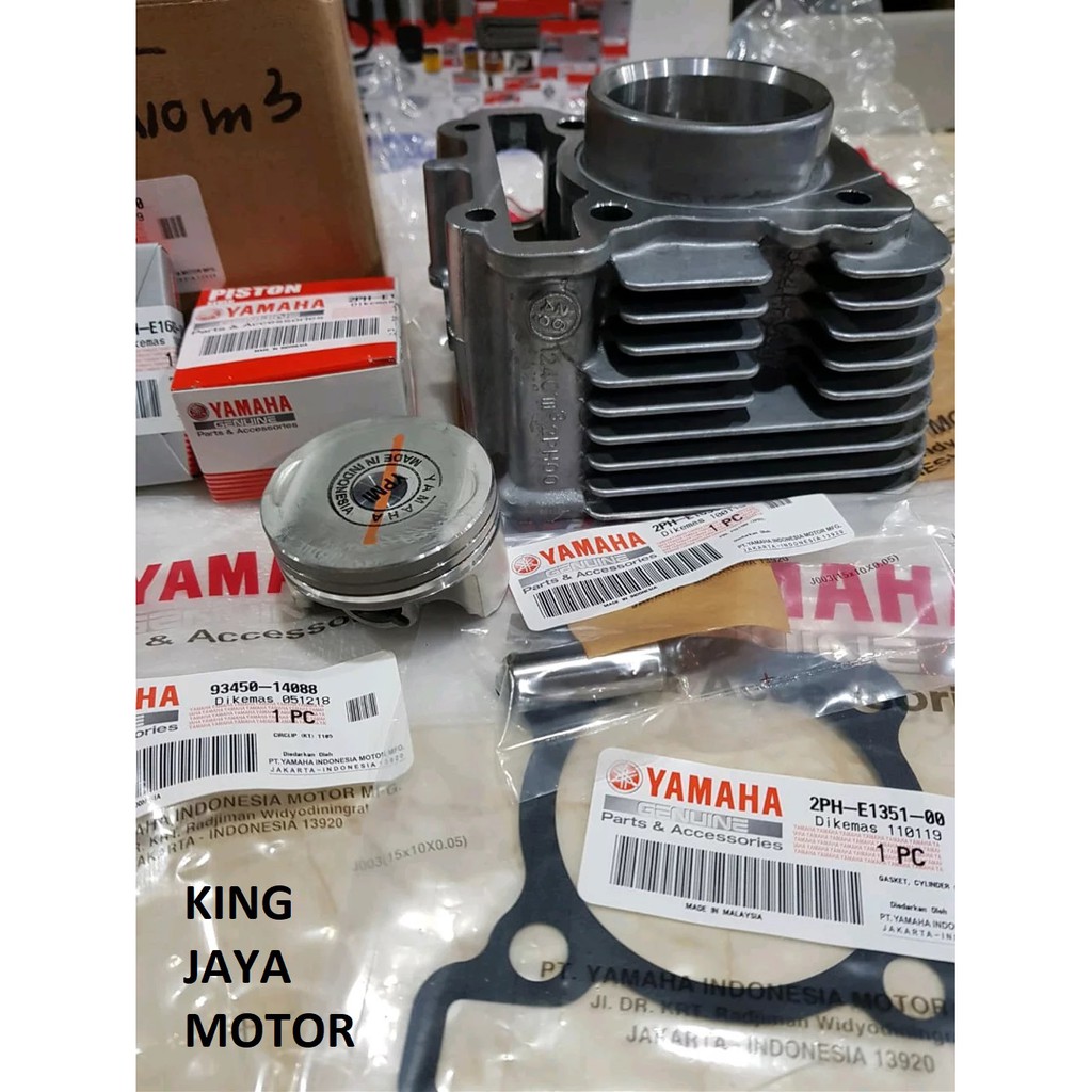 BLOK SEHER BORING PISTON KIT MIO M3 SOUL GT 125 ASLI ORIGINAL YAMAHA | Shopee Indonesia