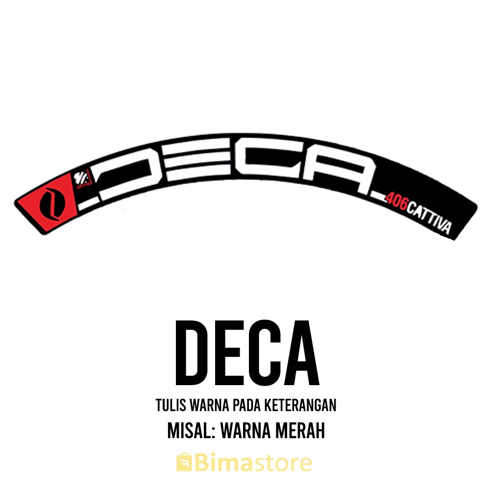 Jual Sticker Decal Rims Sepeda DECA | Lebar 1 - 3 cm | Diameter 16", 18 ...