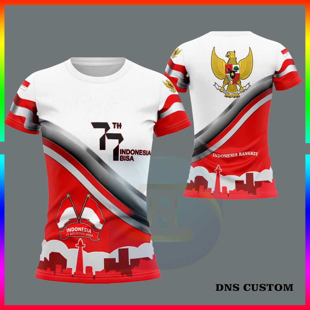 Jual KAOS WANITA/PRIA HUT KE 77 RI//Baju T-shirt Dewasa/Anak 17 Agustus ... Jual KAOS WANITA/PRIA HUT KE 77 RI//Baju T-shirt Dewasa/Anak 17 Agustus ...