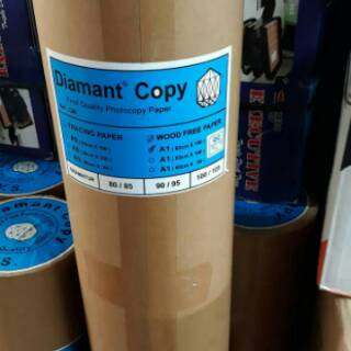 Jual Kertas Hvs Roll Plotter A0 80 gram / 50m | Shopee Indonesia