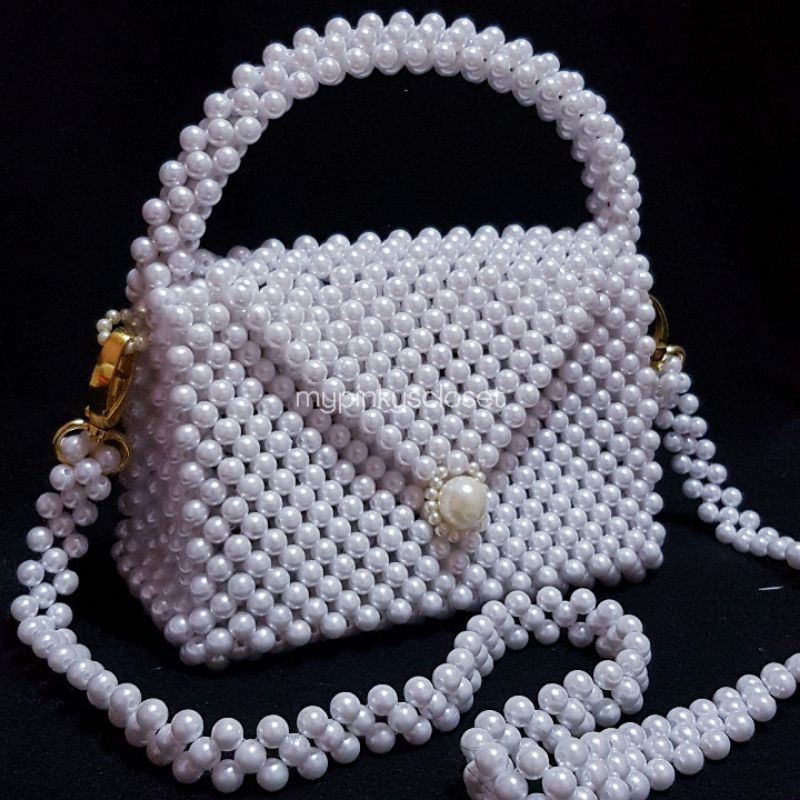 Jual PO - Emily Pearl Bag | Pear bag | Tas mutiara | Tas manik manik ...