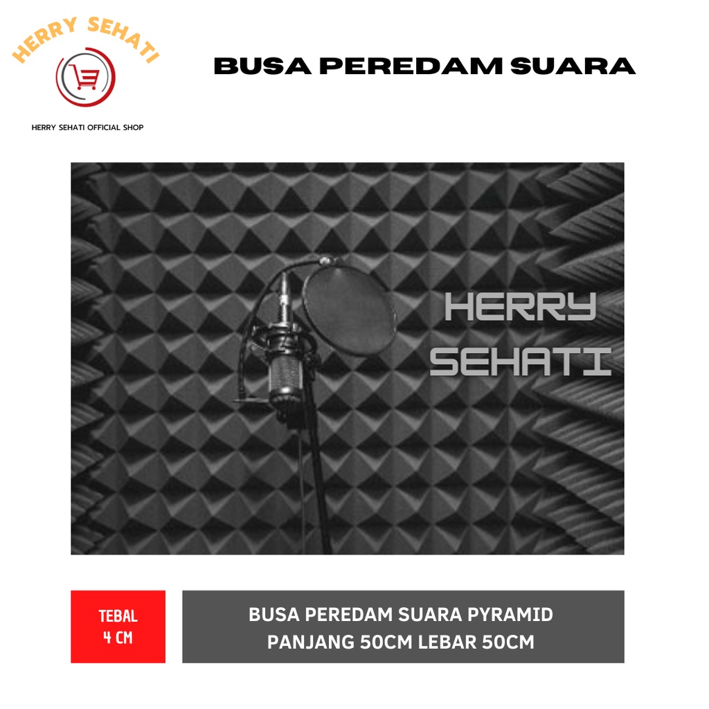 Jual BUSA PEREDAM SUARA PYRAMID/BUSA AKUSTIK 50x50x4 CM BERKUWALITAS ...