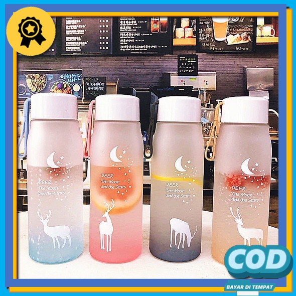Jual Botol Minum Water Bottle Aesthetic Kaca Tumbler Viral Tumblr Murah ...