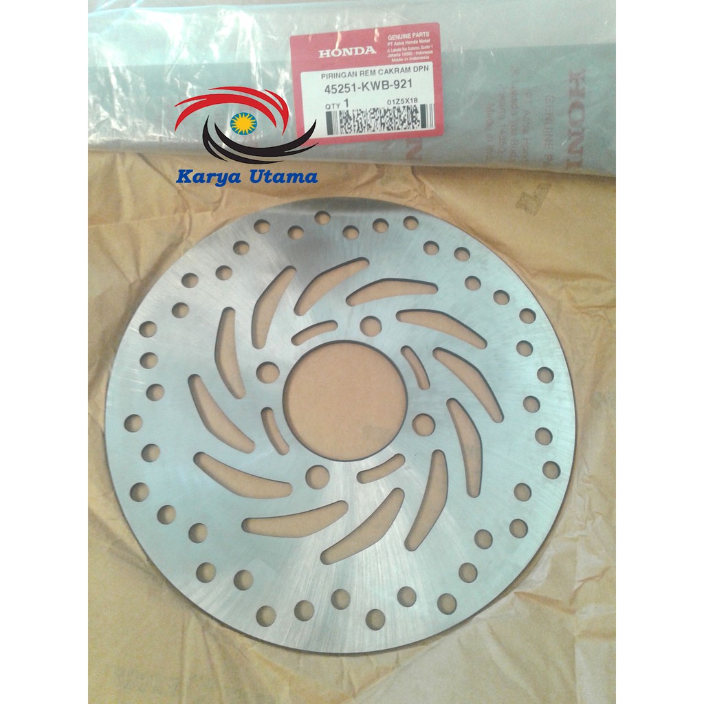 Jual Piringan Cakram Rem Depan KWB AHM Honda Revo 110 absolute Fit FI Blade New Supra X 125 Disc ...