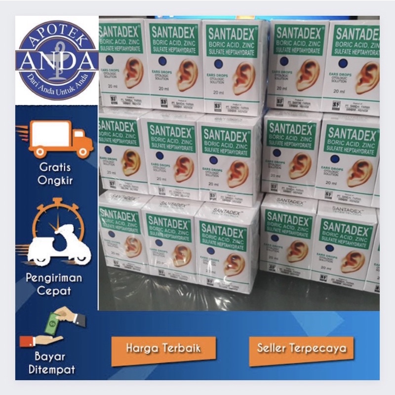 Jual SANTADEX Obat Tetes Telinga 20 ml - Ear Drops | Shopee Indonesia