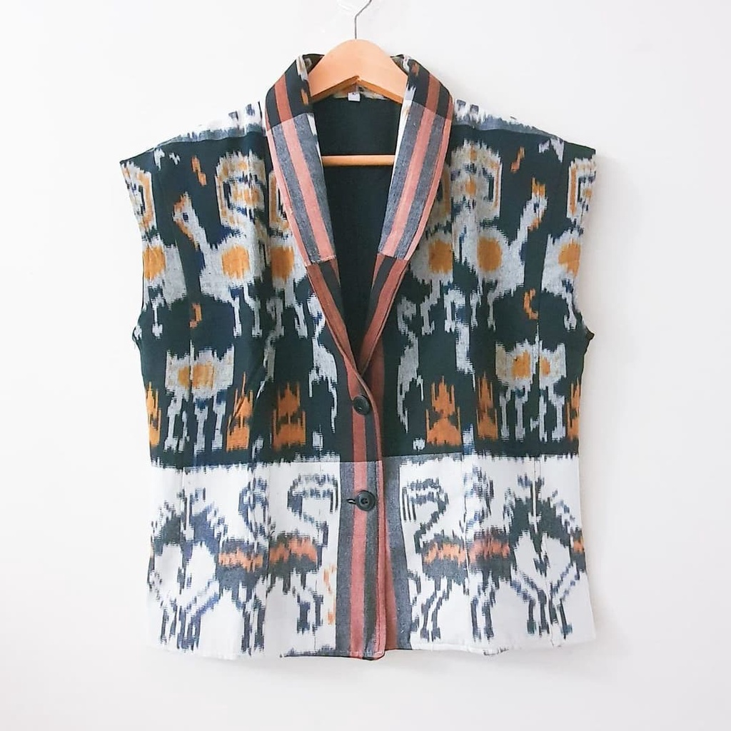 Jual rompi kain tenun Indonesia|Shopee Indonesia