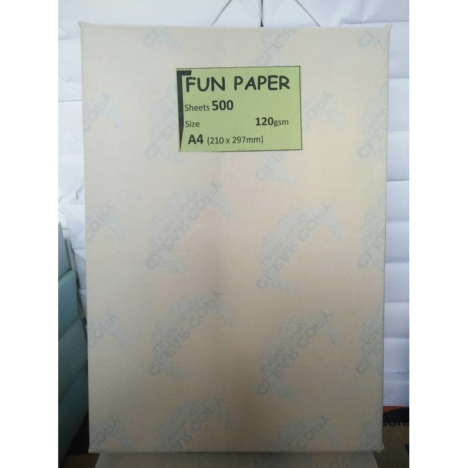 Jual Kertas Hvs A4 120 Gr Fun Paper ( Putih ) | Shopee Indonesia