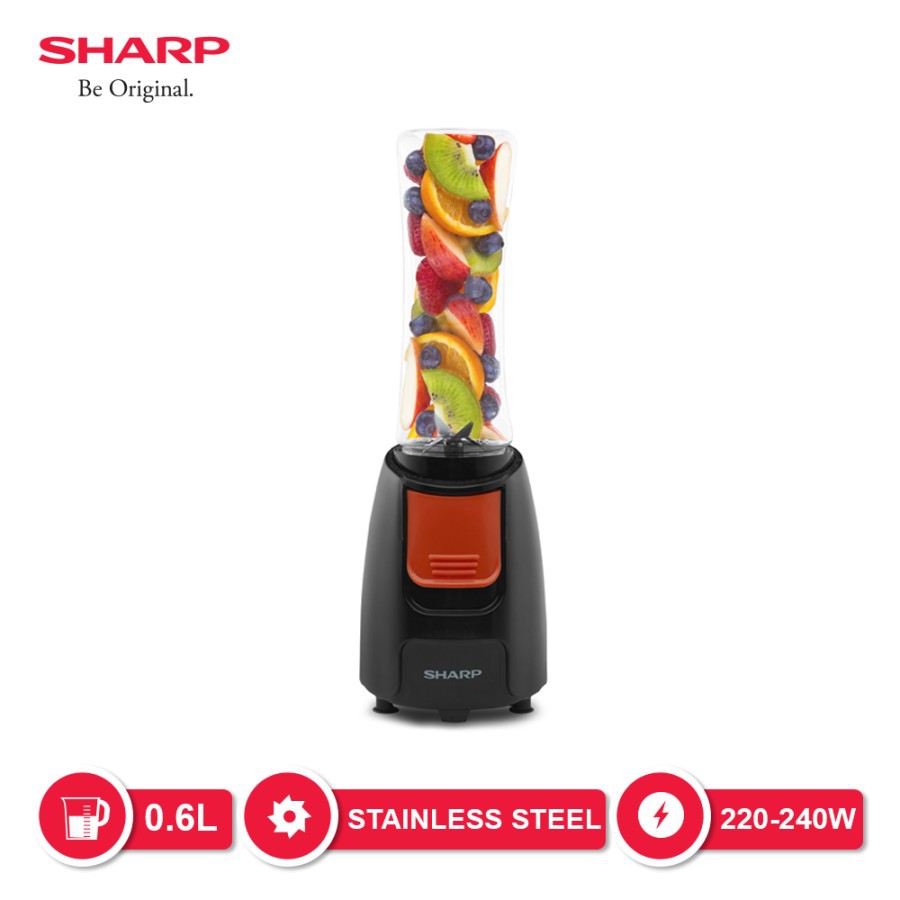 Jual SHARP Mini Hand Blender 0.6 Liter EM-P01-BK / Portable Blender EMP ...