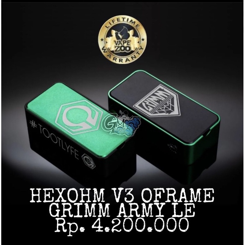Jual HEXOHM V3 OFRAME GRIMM ARMY LIMITED EDITION | Shopee Indonesia
