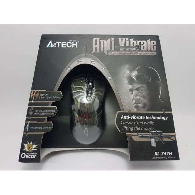 Jual Mouse Gaming A4Tech XL-747H SPIDER LABA-LABA | Shopee Indonesia