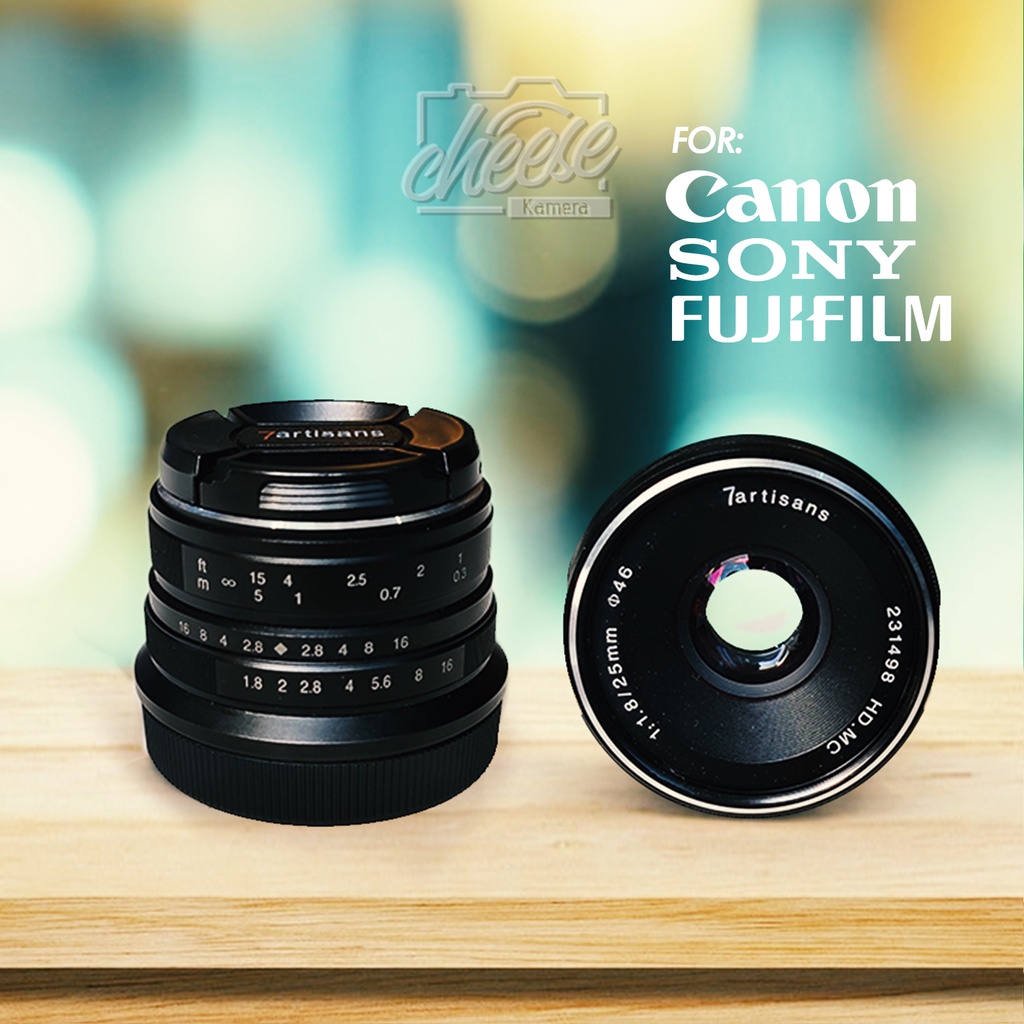Jual LENSA FIX 7ARTISANS 25MM F1.8 FOR MIRRORLESS CANON SONY FUJIFILM ...