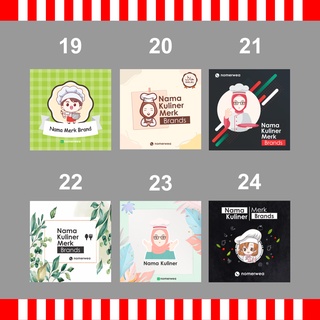 Jual Sticker jualan makanan free design - stiker jualan makanan cemilan ...