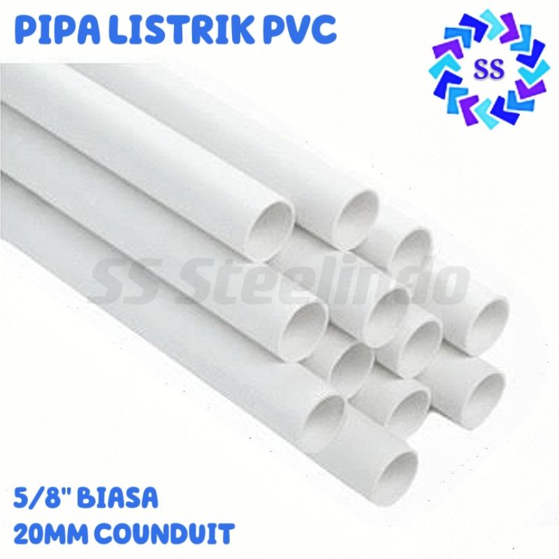 Jual PIPA LISTRIK (CONDUIT POWER 20MM) DAN (5/8 BIASA) | Shopee Indonesia