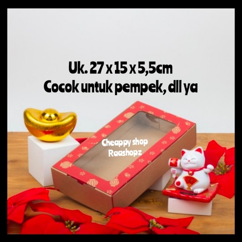 Jual CNY Box Imlek 27x15 x 5,5cm Box Imlek Pempek Box Imlek Cookies Box ...