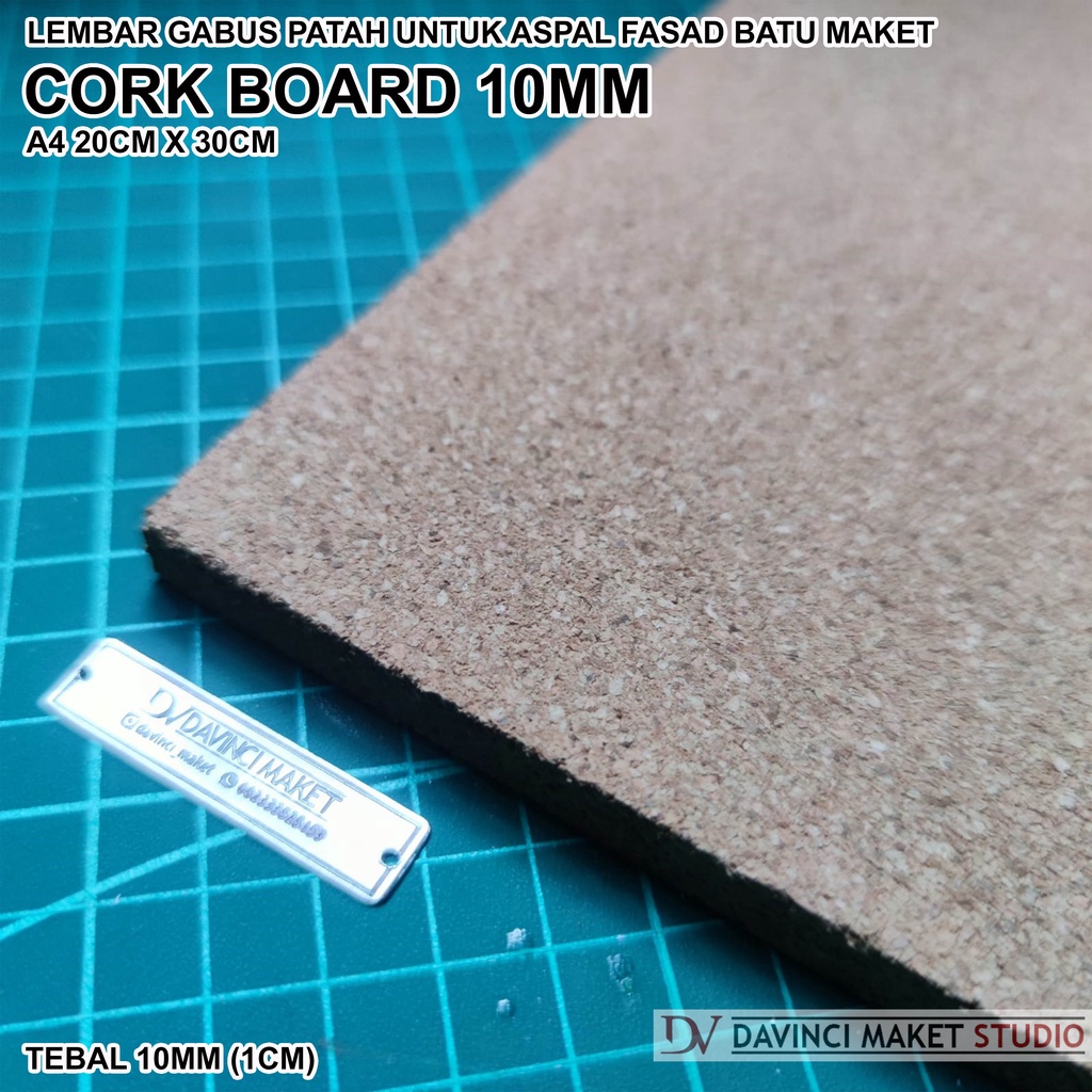 Jual Gabus Patah 10mm 1cm Maket Aspal Diorama Jalan - Cork Board Sheet ...