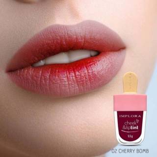 Implora liptint tint warna merah cherry bomb Red wine candy apple pink ...