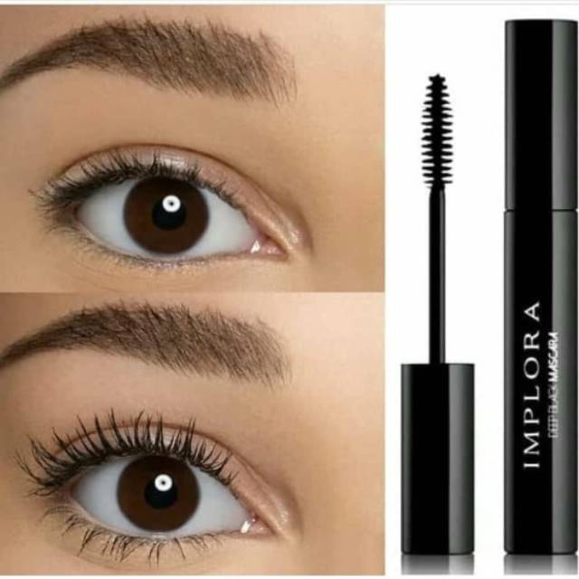 IMPLORA Deep Black Mascara 3.8g [BPOM] | Shopee Indonesia