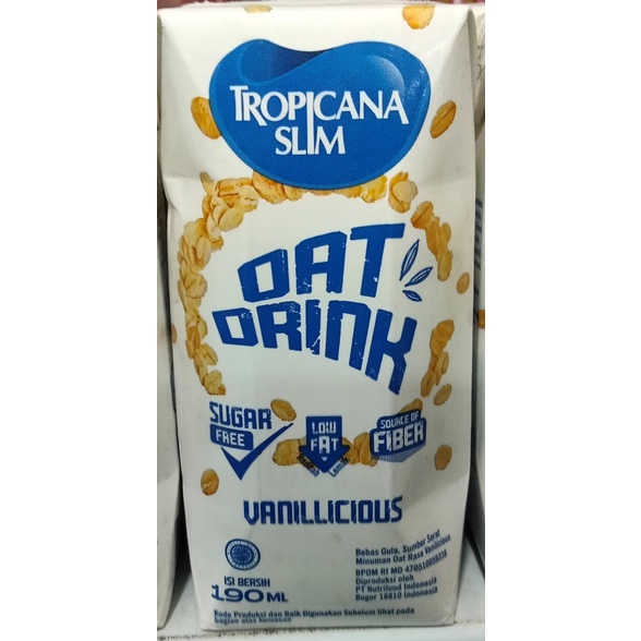 Jual Oat Drink Tropicana Slim rasa Vanila 190mL pack | Shopee Indonesia