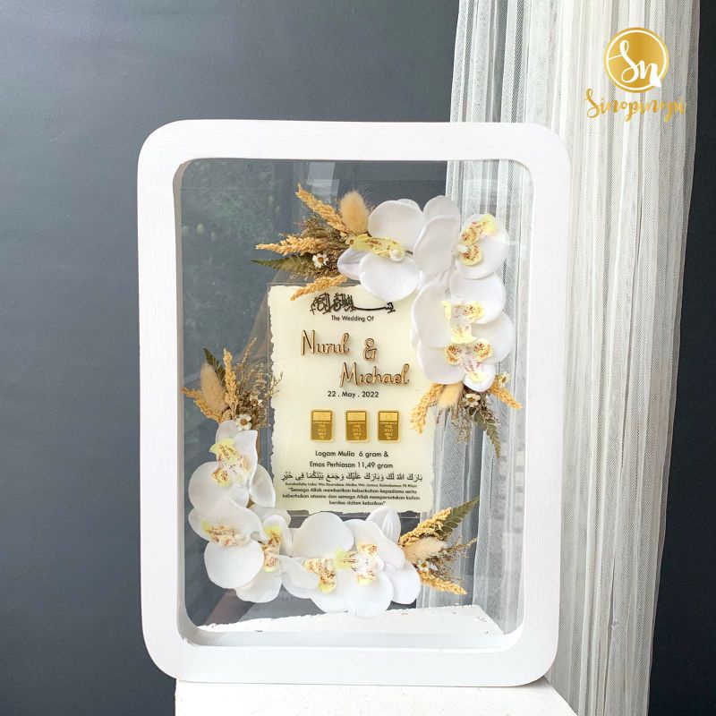 Jual MAHAR NAVARA l BINGKAI KAYU LENGKUNG | LAMARAN NIKAH WEDDING ...