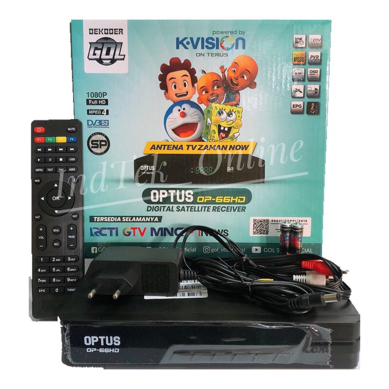 Jual Receiver Parabola Optus NEW OP-66HD Support C Band KU Band ...