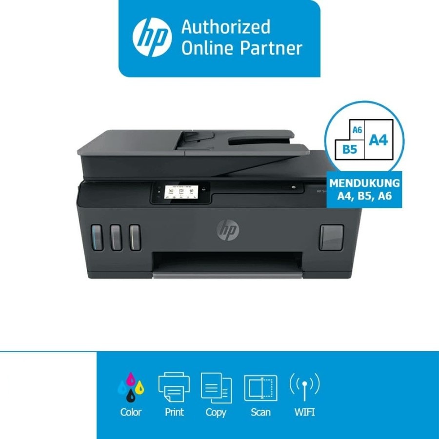 Jual Printer HP Smart tank 615 ink tank print scan copy A4 fax ADF ...