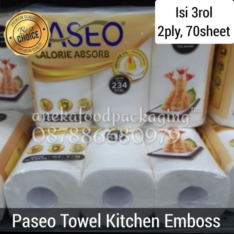 Tissue paseo elegant kitchen towel 3 in 1/tissu dapur/tisu towel isi ...