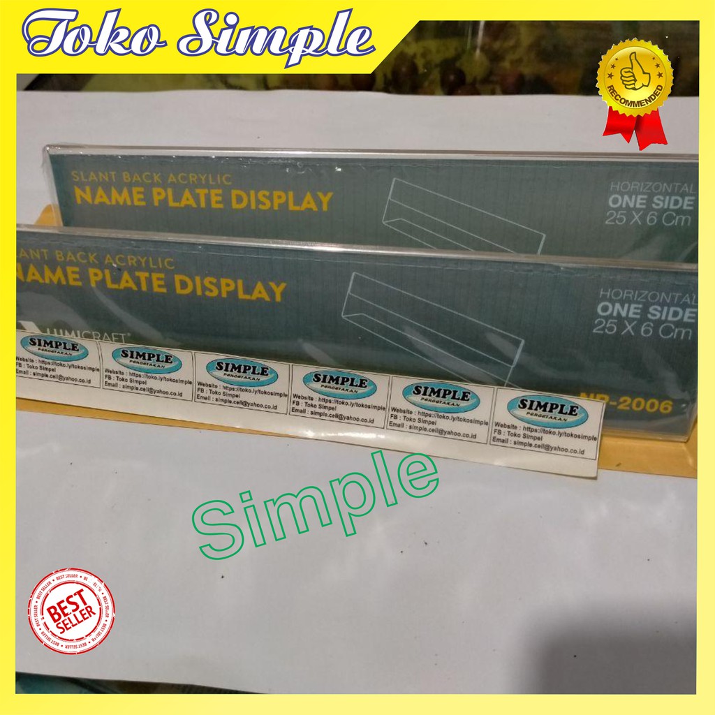 Jual PAPAN NAMA MEJA ACRYLIC KANTOR PANITIA BANK NAME PLATE MURAH ...