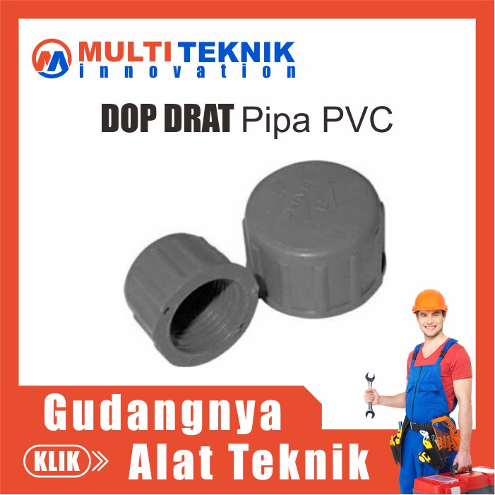 Jual Tutup Dop Drat Pipa Paralon PVC 1/2 3/4 inch Penutup Pralon ...