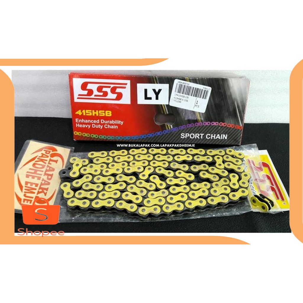 Jual Unik onderdil RANTE SSS 415 130 HSB RANTAI 415 130 SSS ORIGINAL HSB KUNIN Murah | Shopee ...