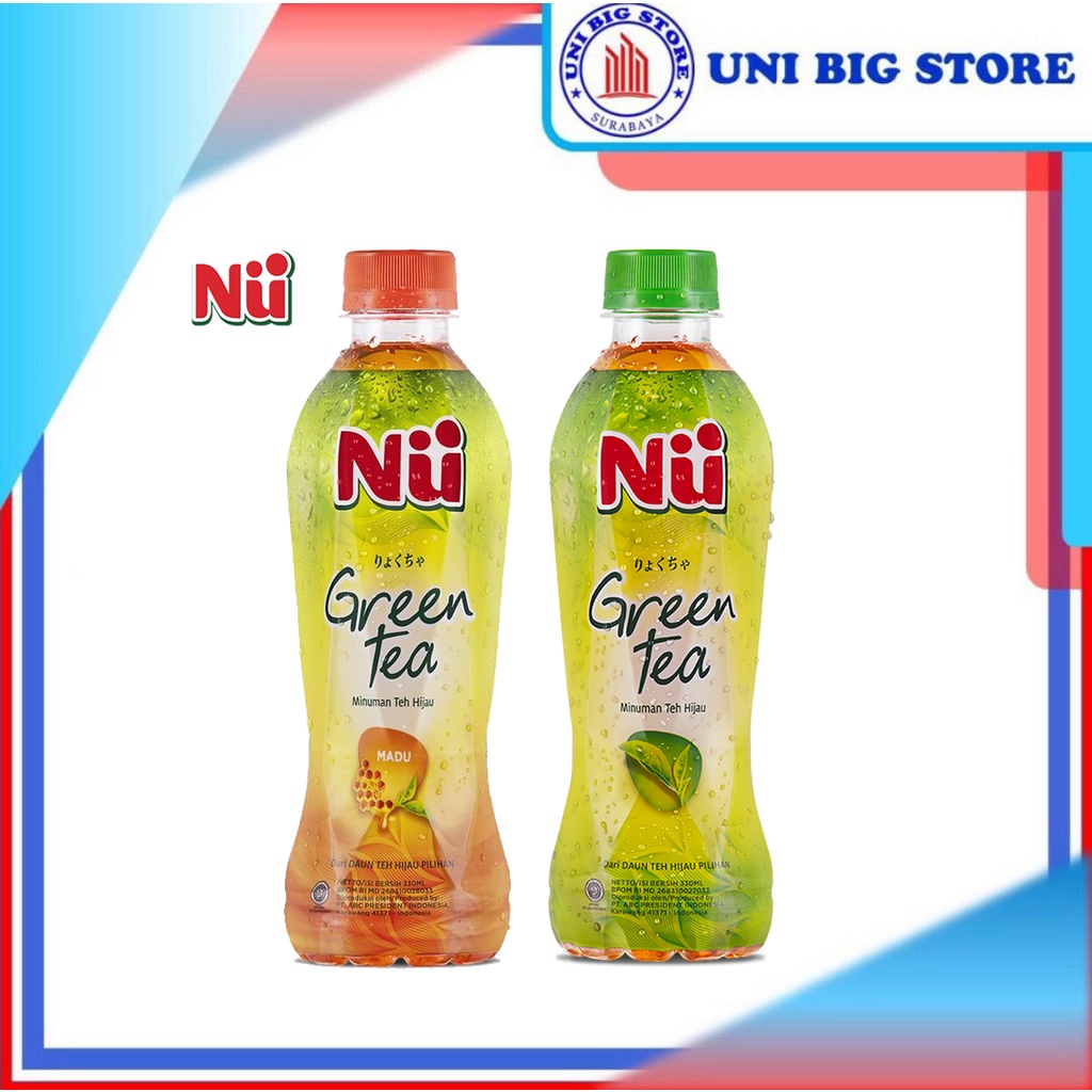Jual Nu Green Tea Original - Honey Minuman Teh 330 ml | Shopee Indonesia