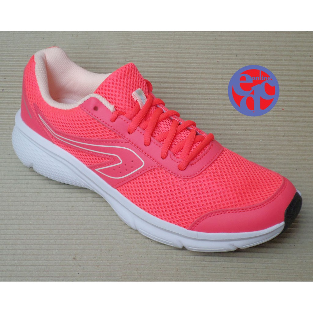 sepatu lari decathlon kalenji jogging shoes run cushion women coral ...