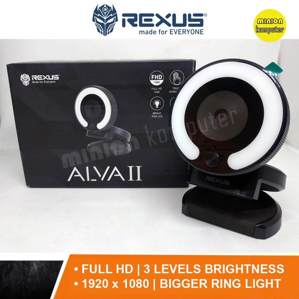 Jual Rexus Alva II 2 SW-RX03 Full HD 1080p Streaming Webcam Mic Ring ...