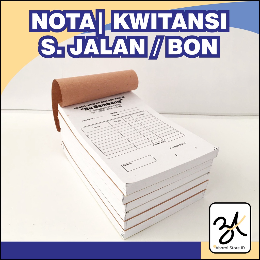 Jual CETAK NOTA BON FAKTUR CUSTOM 1-3PLAY Indonesia|Shopee Indonesia