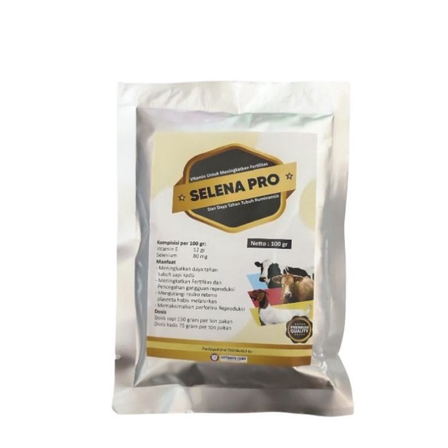 Jual Selena Pro 100 Gr | Vitamin E Selenium | Obat Fertilisas Ternak | Obat Fertilisas Kambing ...