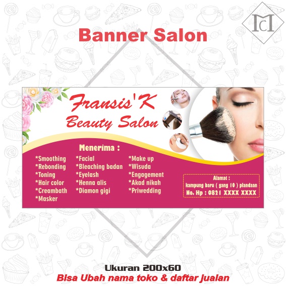 Jual Banner Spanduk Salon Shopee Indonesia