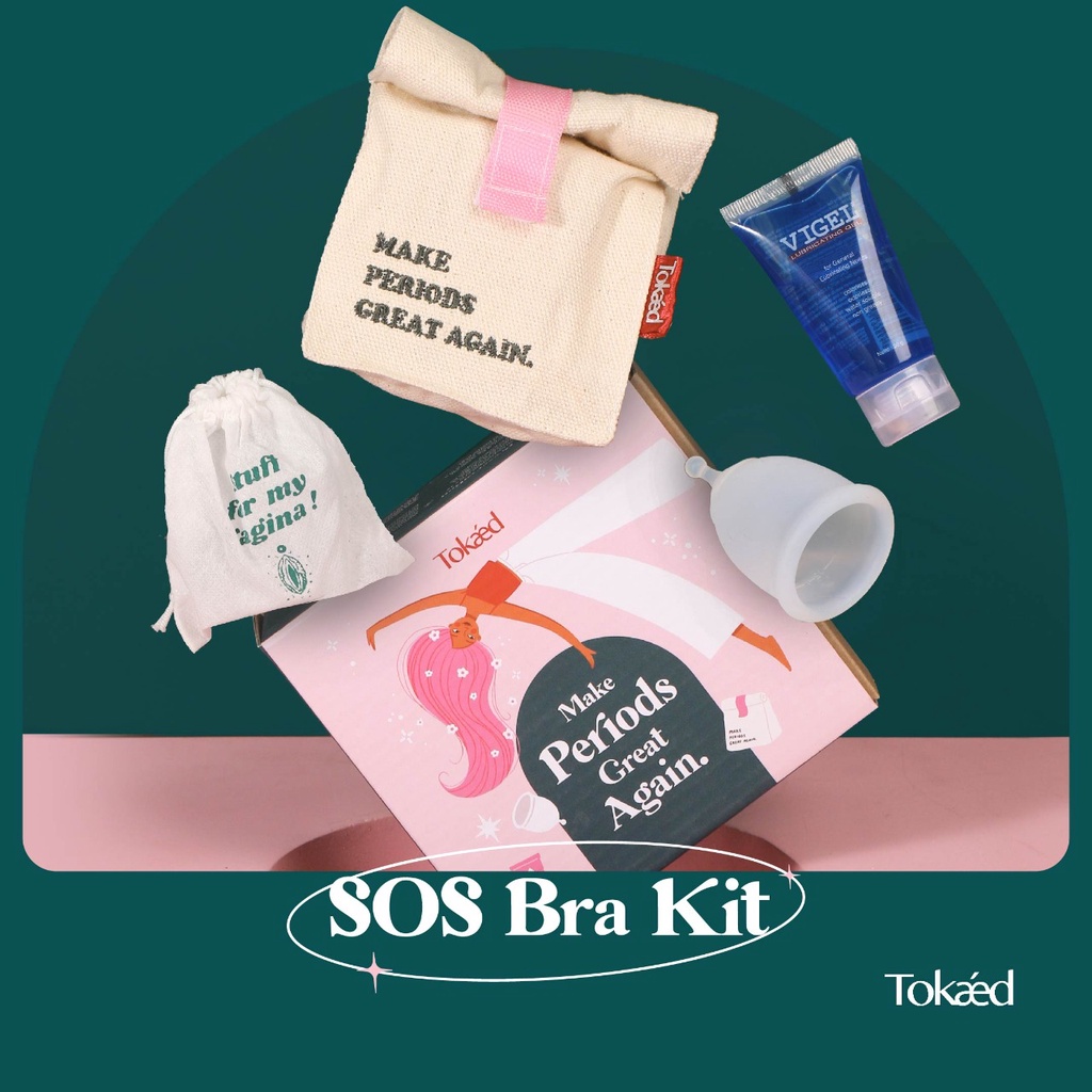 Jual TOKAED Menstrual Cup | SOS PERIOD KIT period cup transparent ...