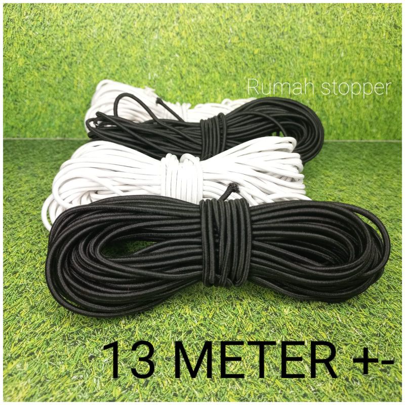 Jual Tali String Elastis Hitam 2,5mm 13meter+- | Shopee Indonesia