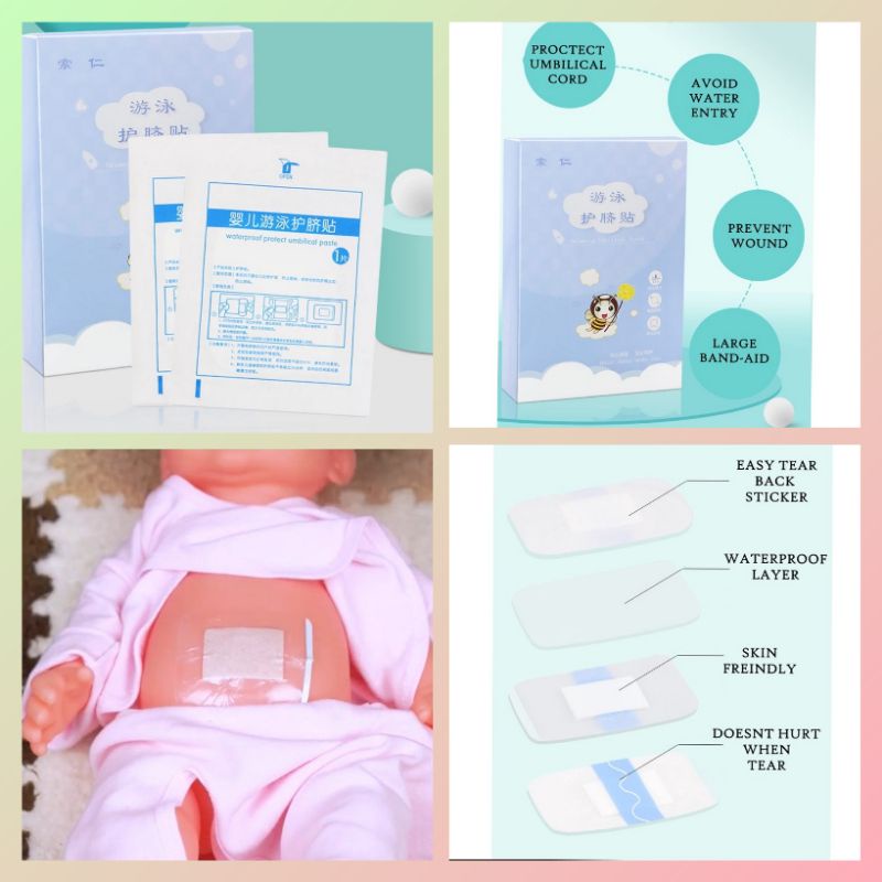 Jual Plaster pelindung tali pusar bayi, plester umbilical cord ...